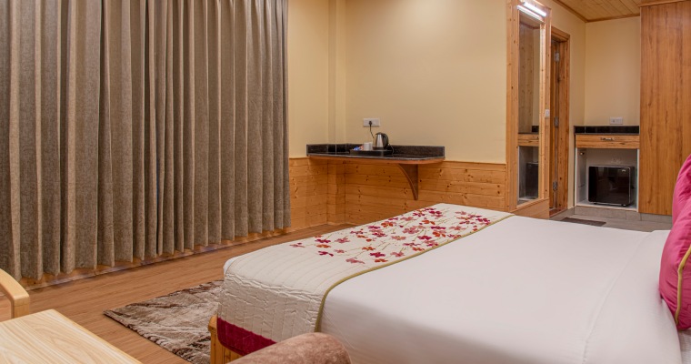 Deluxe Room at Hotel Indrasan Manali, Luxury Hotel in Manali.